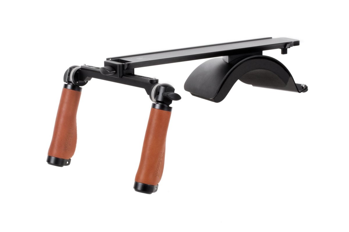 Wooden Camera - Shoulder Rig v3 (Base, Brown Leather) - Rigs & Shoulder ...